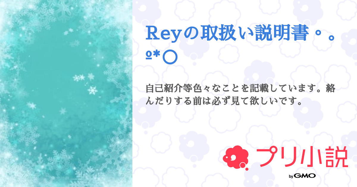 Reyの取扱い説明書 。º* - 全1話 【連載中】（Rey ︎〖氷鈴院 玲泉〗@超暇人さんの小説） | 無料スマホ夢小説ならプリ小説 byGMO